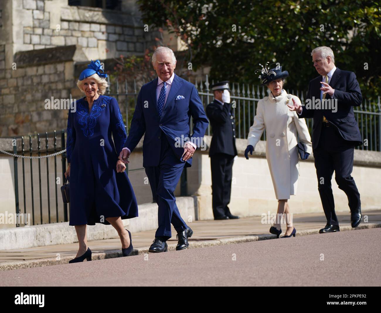 King Charles III and the Queen Consort with the Princess Royal (2nd ...