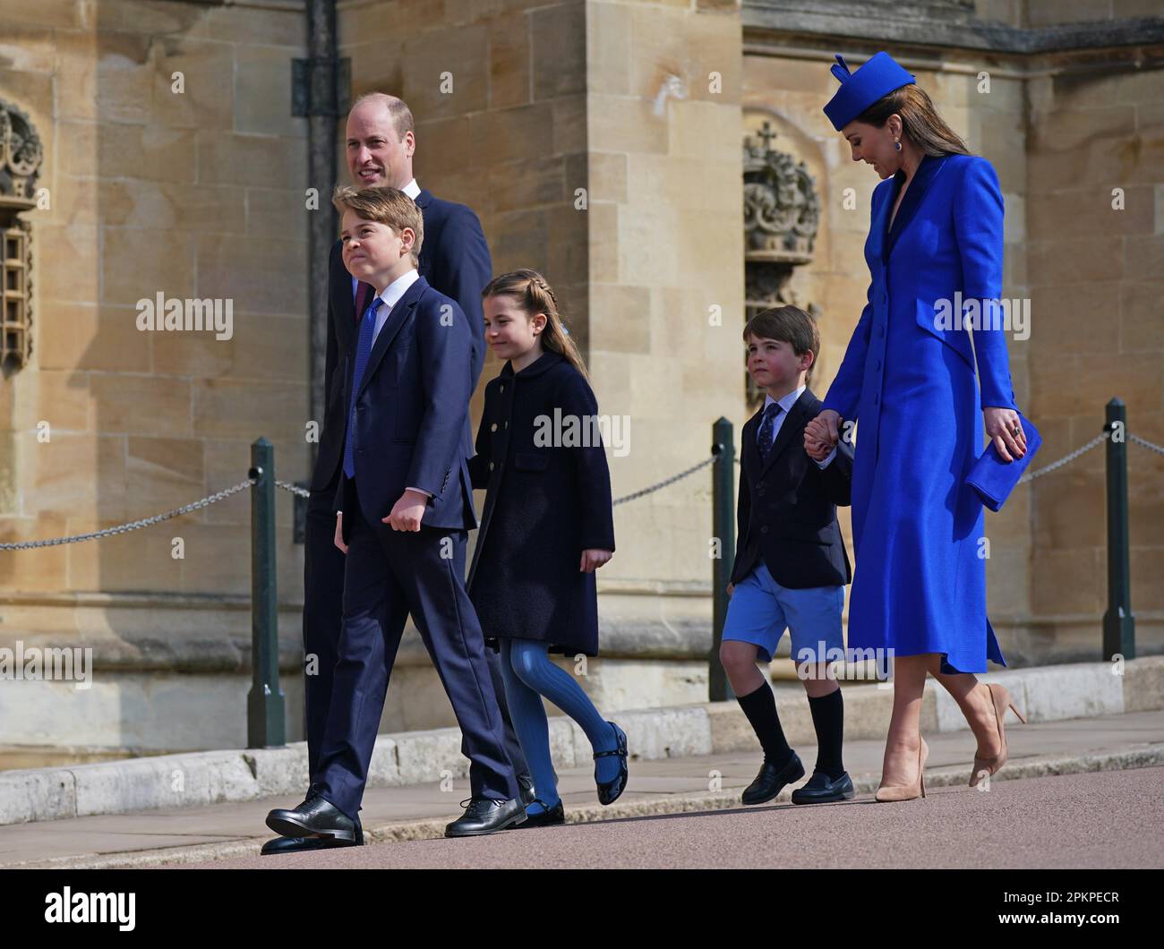 The Prince and Princess of Wales with Prince George, Princess Charlotte ...