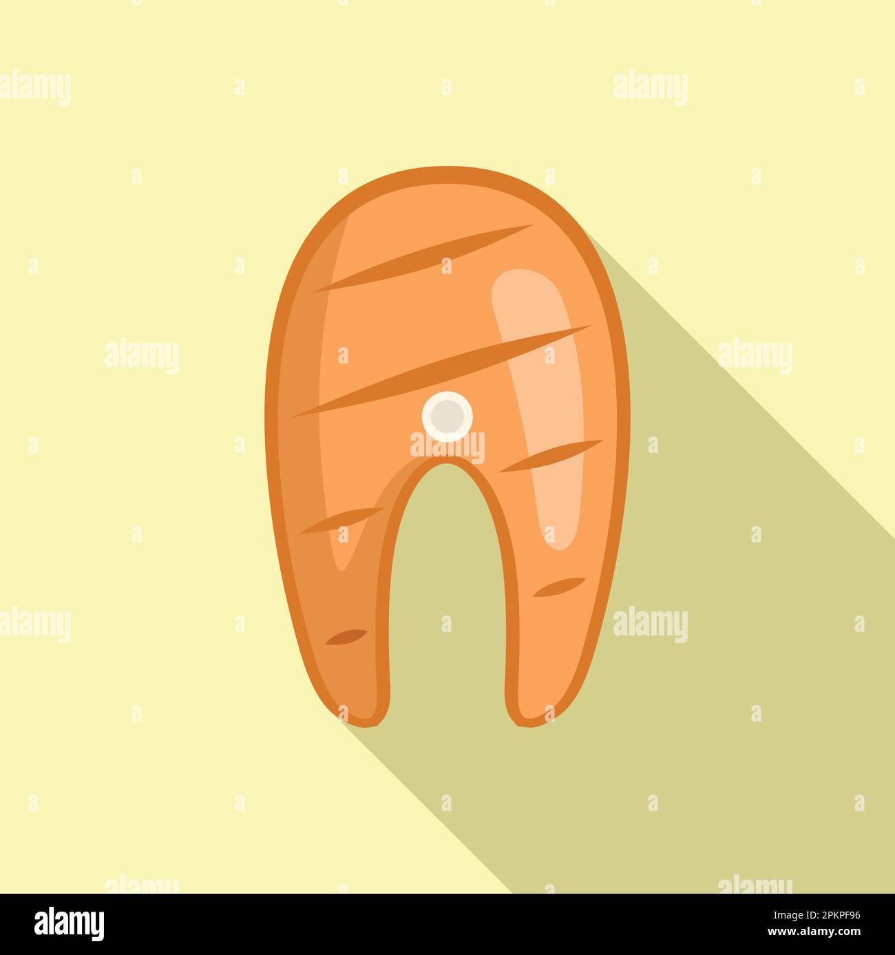 Grilled salmon skewer Stock Vector Images - Alamy