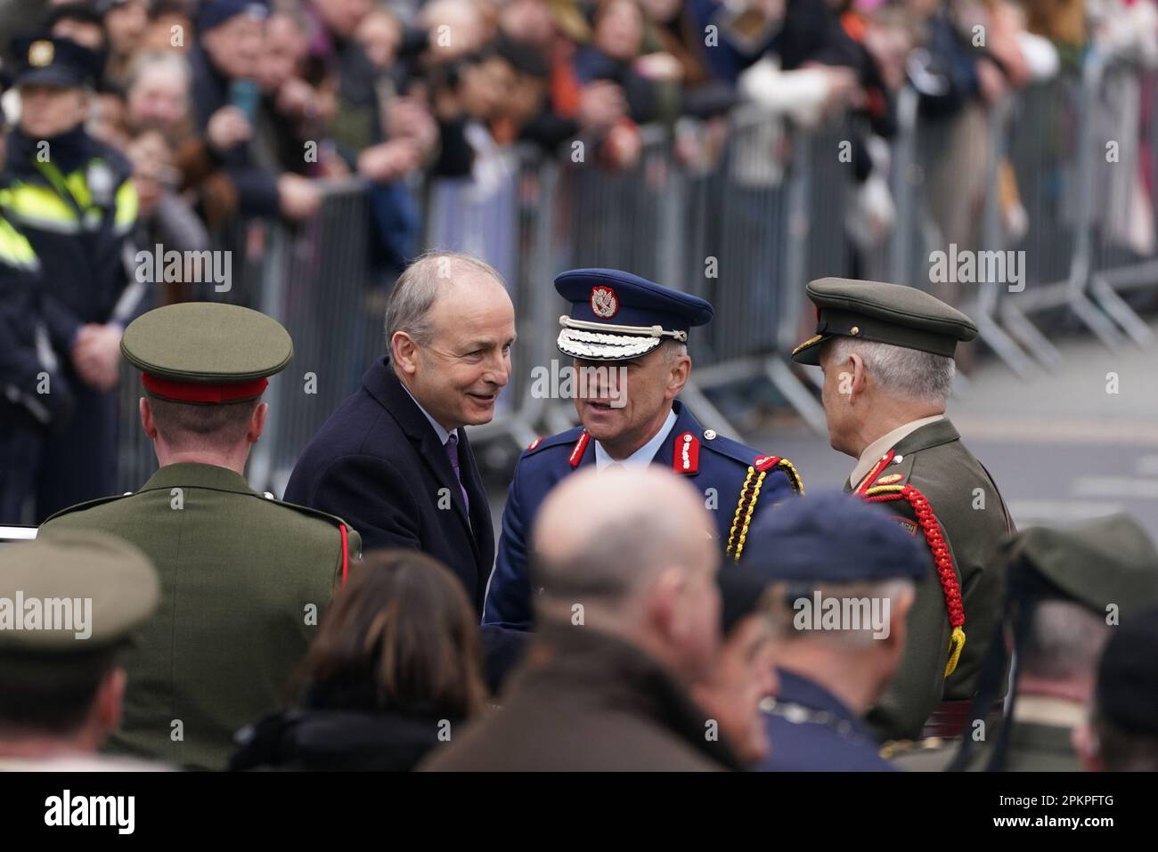Tanaiste Micheal Martin during a ceremony at the GPO on O'Connell ...