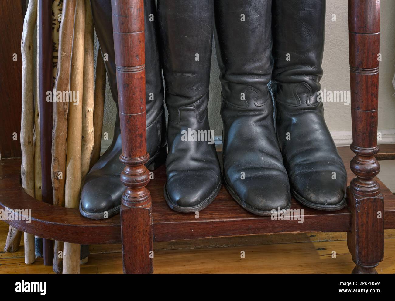 Boots stand hi-res stock photography and images - Alamy