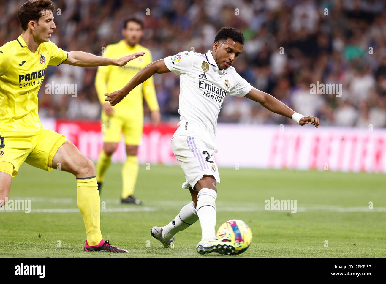 Rodrygo Goes of Real Madrid during the Spanish championship La Liga ...