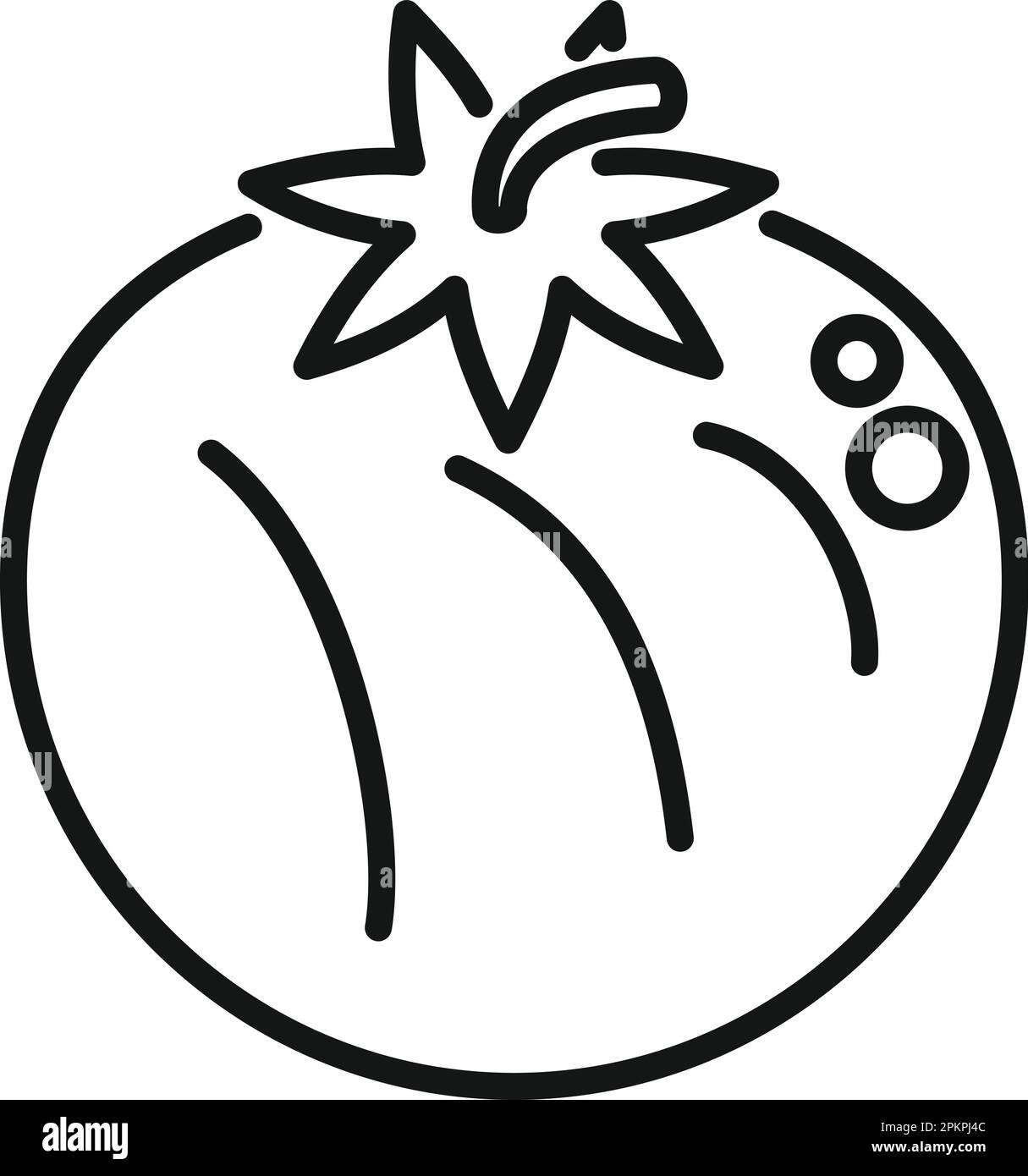 Grilled tomato icon outline vector. Bbq food. Cook picnic Stock Vector ...