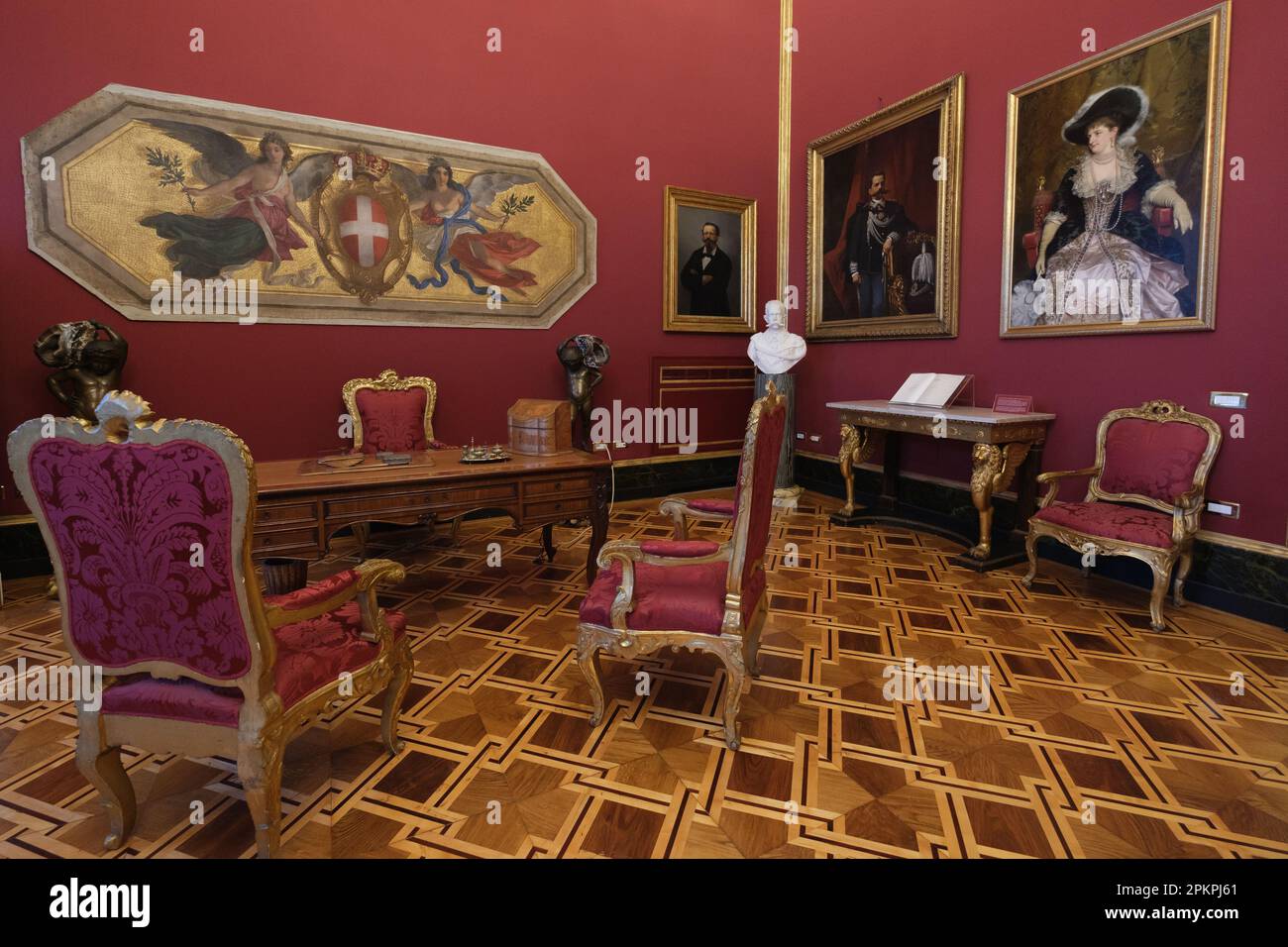 Rome, Italy. 07th Apr, 2023. A view of Hall of Peace at the Quirinal ...