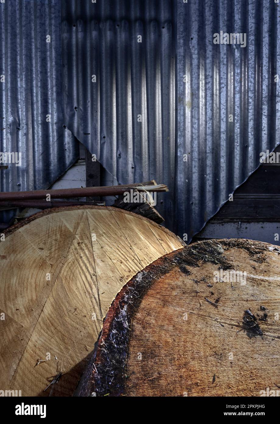 Corrugated iron wood shed hi-res stock photography and images - Alamy