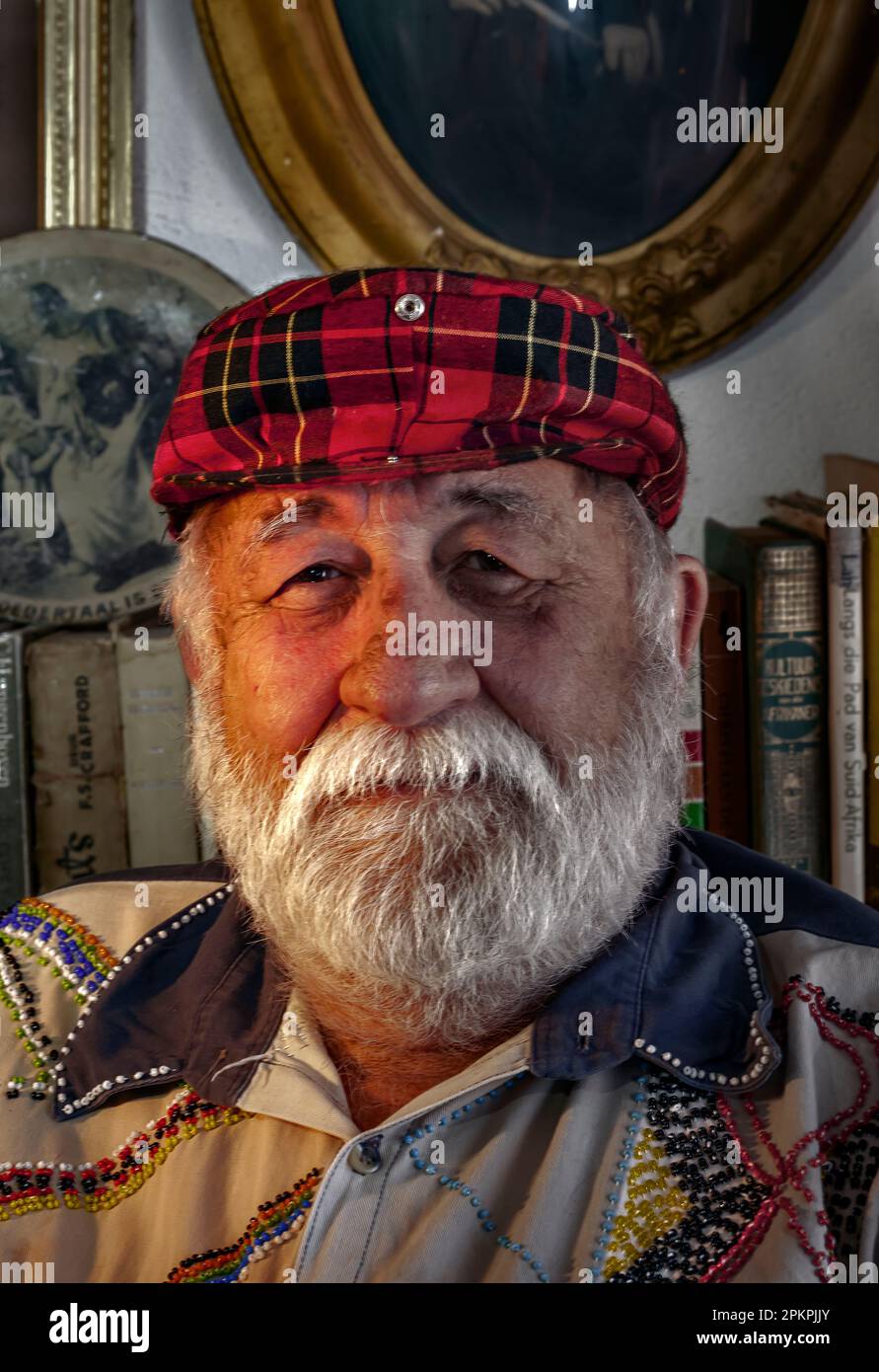 South Afrivan author and historian, Nico Moolman on his farm outside of ...