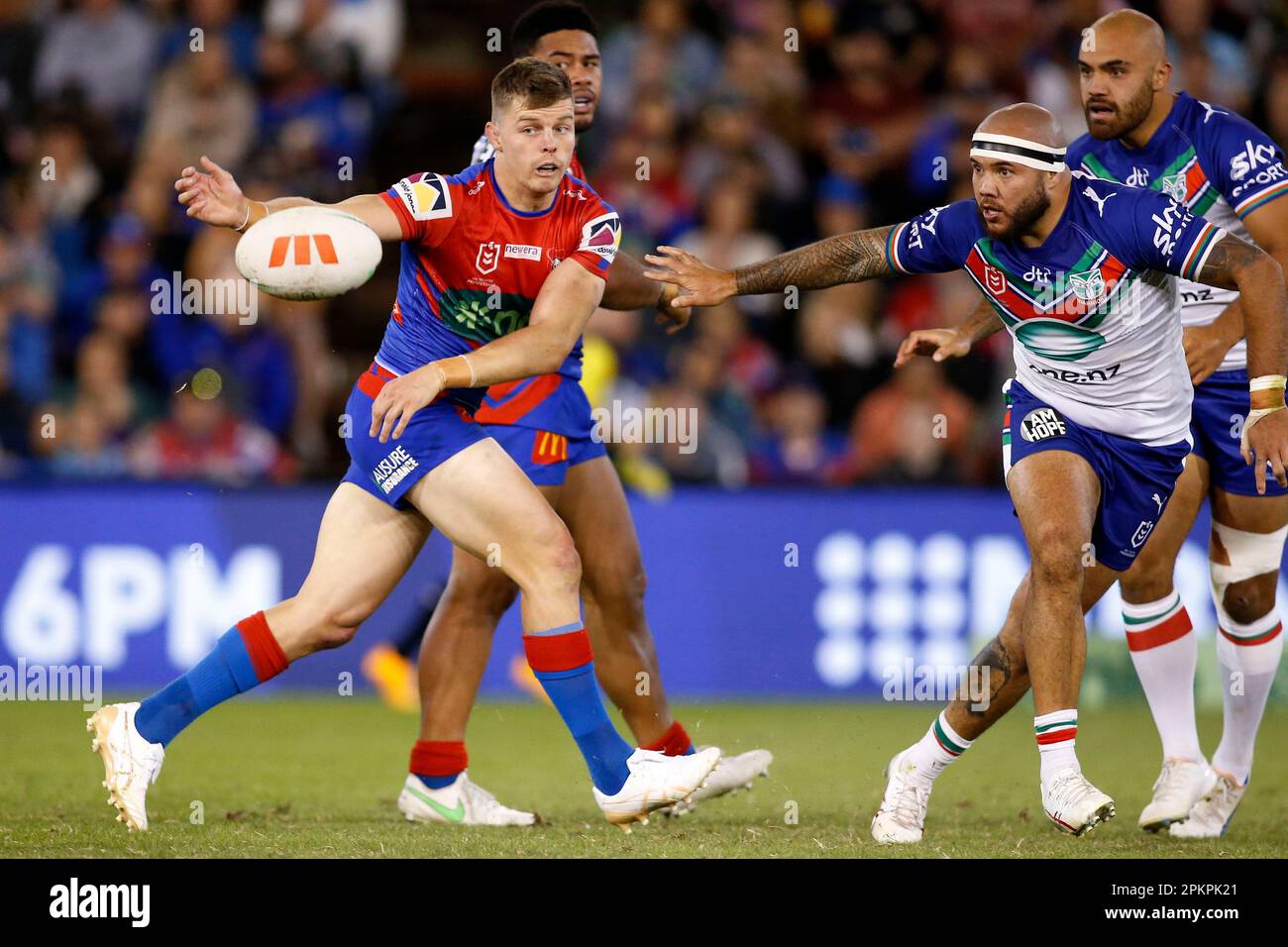 Jayden Bailey of the Knights during the NRL Round 6 match between the ...