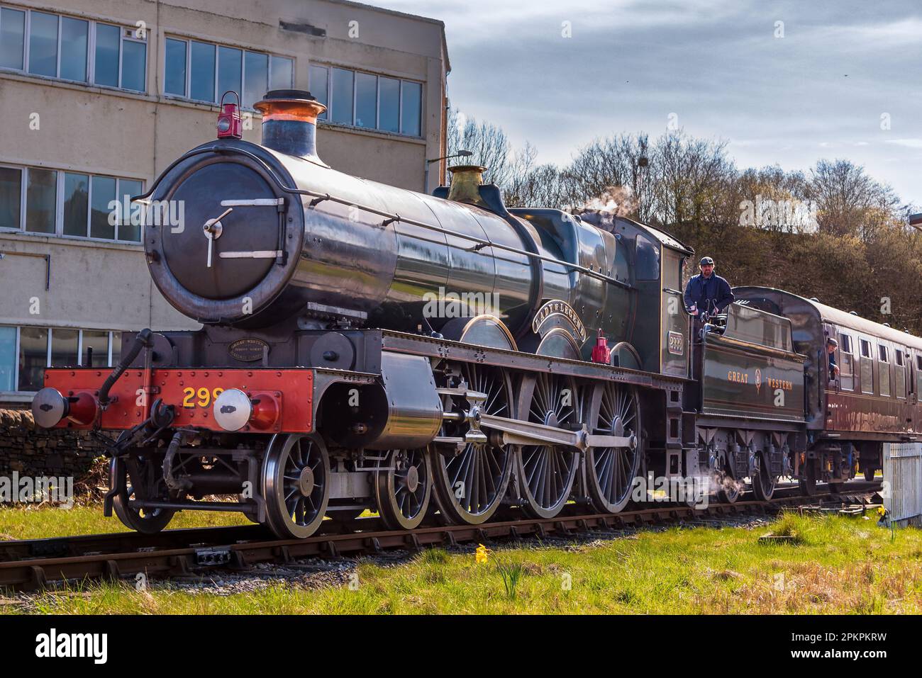 The Lady of Legend GWR steam locomotive steams on the East lancashire ...