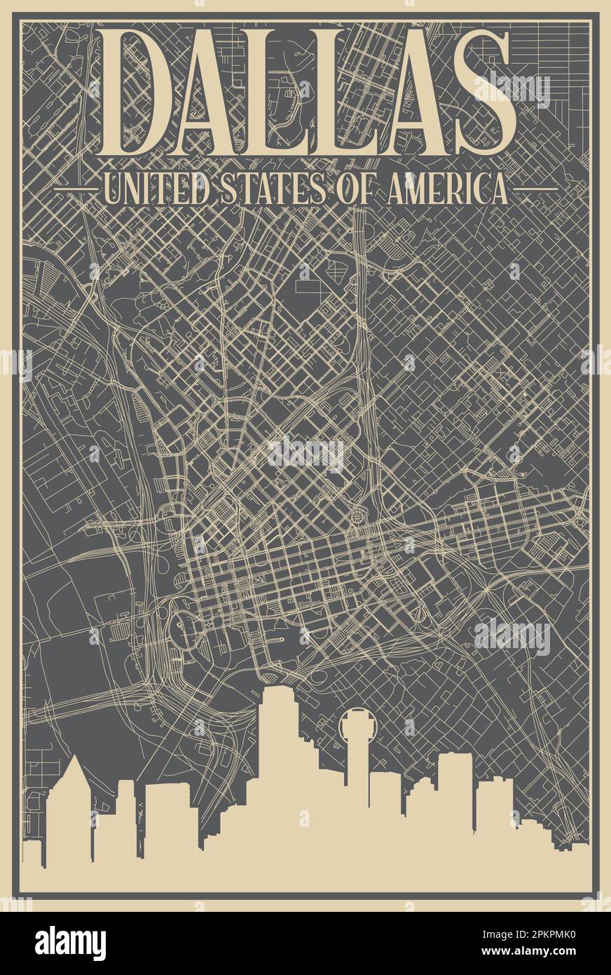 Dallas street construction Stock Vector Images - Alamy