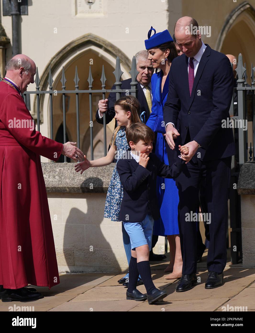 The Prince and Princess of Wales with Princess Charlotte and Prince ...