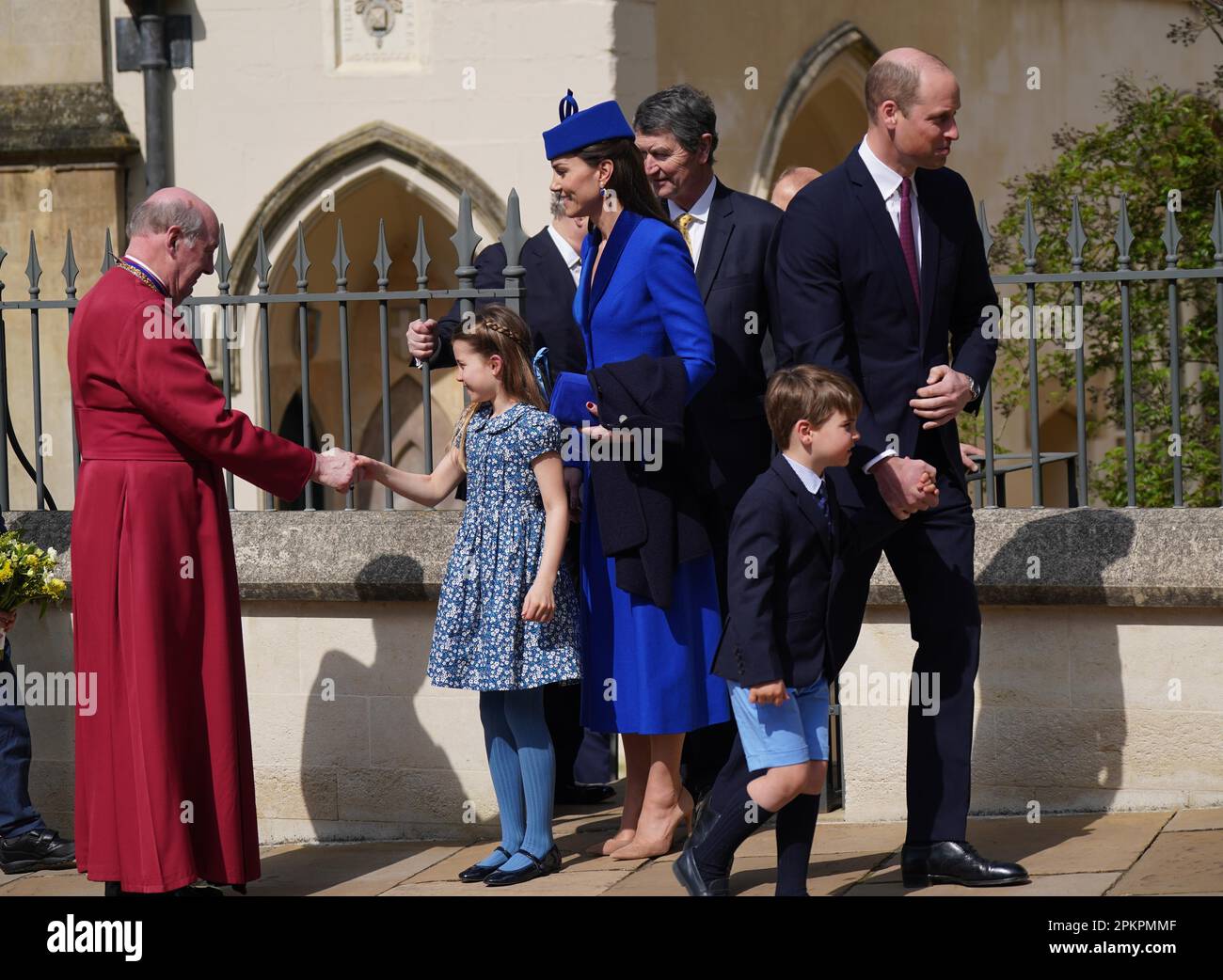 The Prince and Princess of Wales with Princess Charlotte and Prince ...