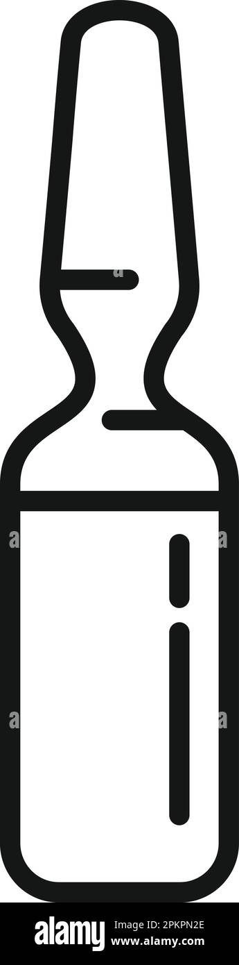 Blood injection bottle icon outline vector. Body defense. Body ...