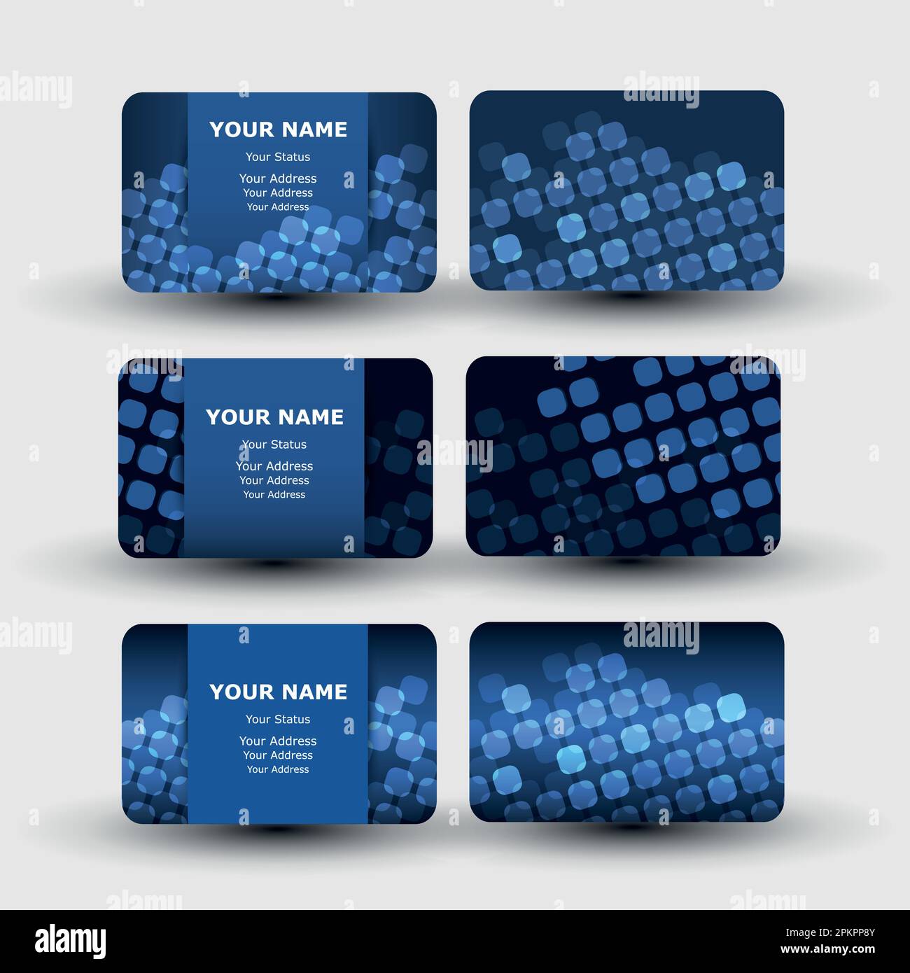 Blue Business Cards Stock Vector Image & Art - Alamy