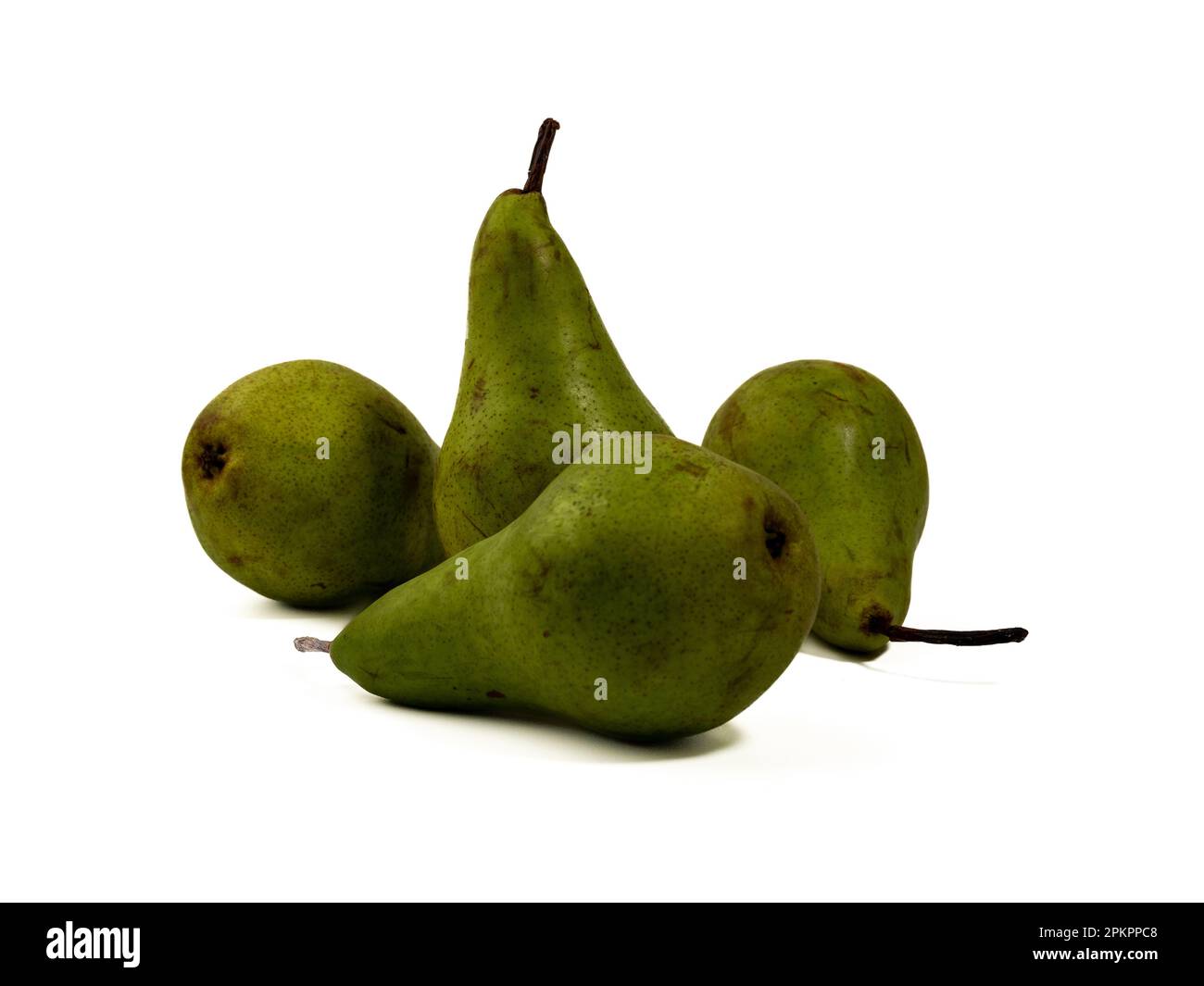 Green pear isolated on white background. Pear fruit. Close-up Stock ...