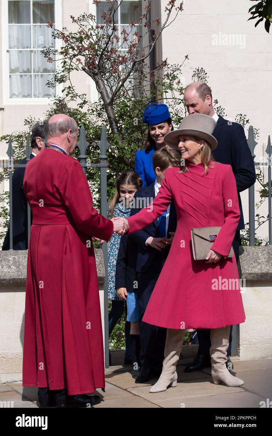 Windsor, Berkshire, UK. 9th April, 2023. The Duchess of Edinburgh is ...