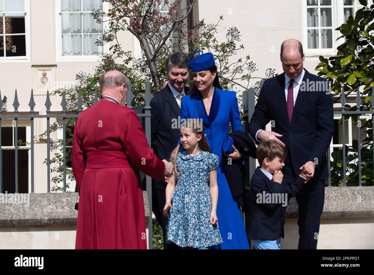 Windsor, Berkshire, UK. 9th April, 2023. The Prince of Wales and ...