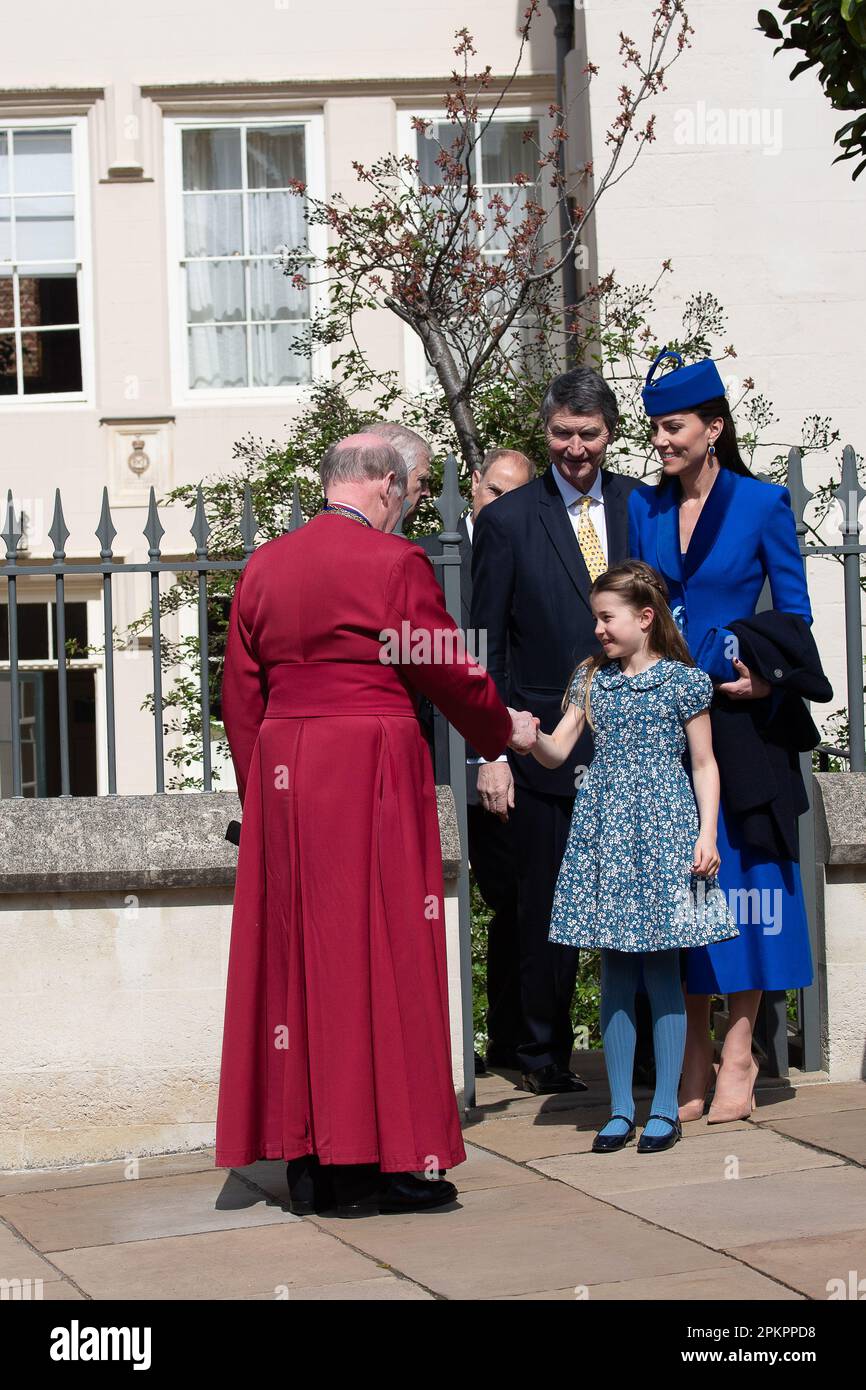 Windsor, Berkshire, UK. 9th April, 2023. The Prince of Wales and ...