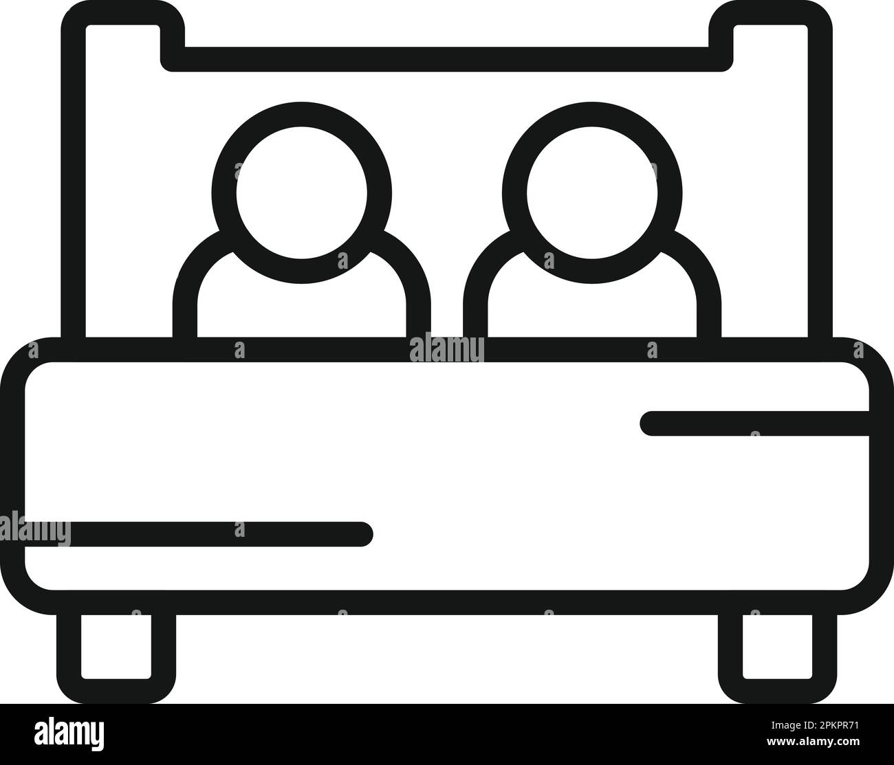 Couple asleep bed nightmare Stock Vector Images - Alamy