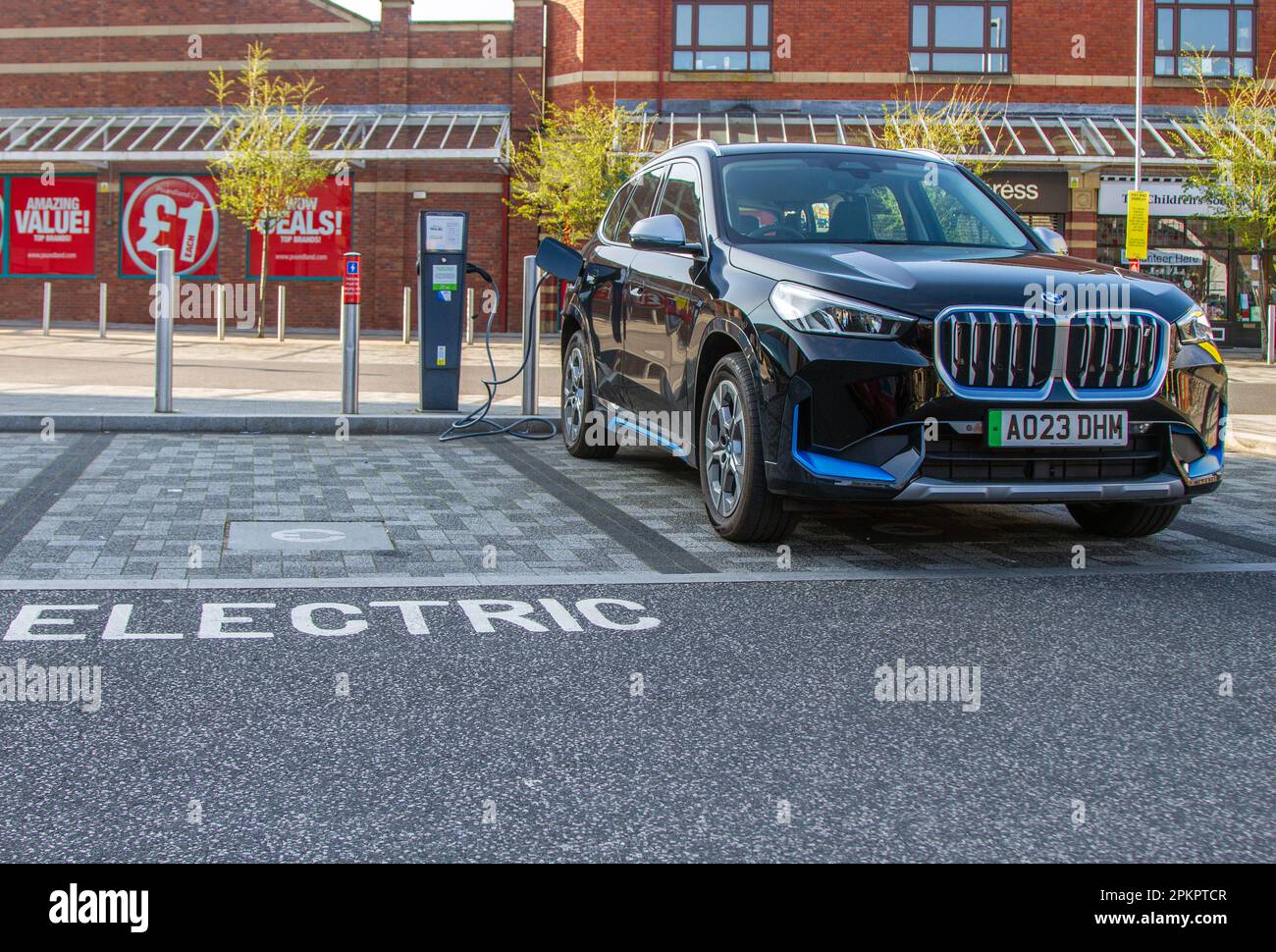 Parked new Black BMW Ix1 Xdrive 30 X Line 313 4WD Edrive Auto, SUV ...