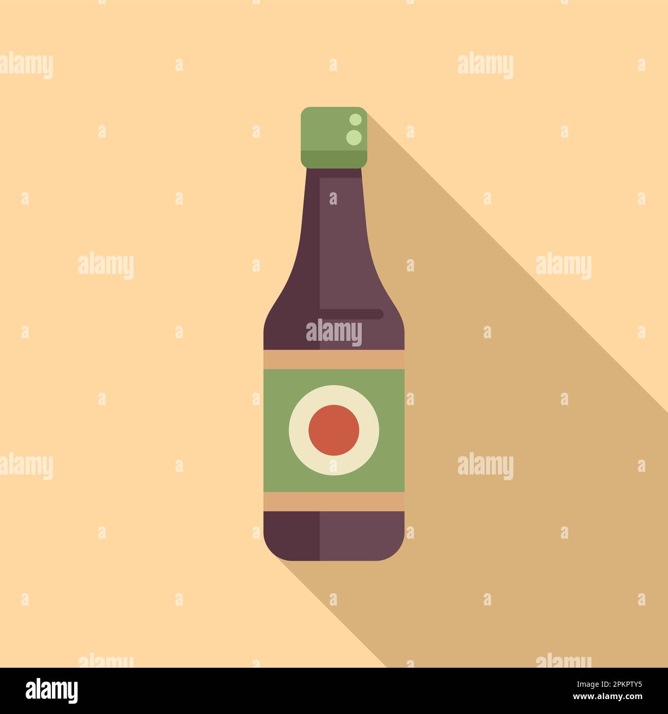 Japanese soy sauce icon flat vector. Restaurant food. Asian menu Stock Vector Image & Art - Alamy