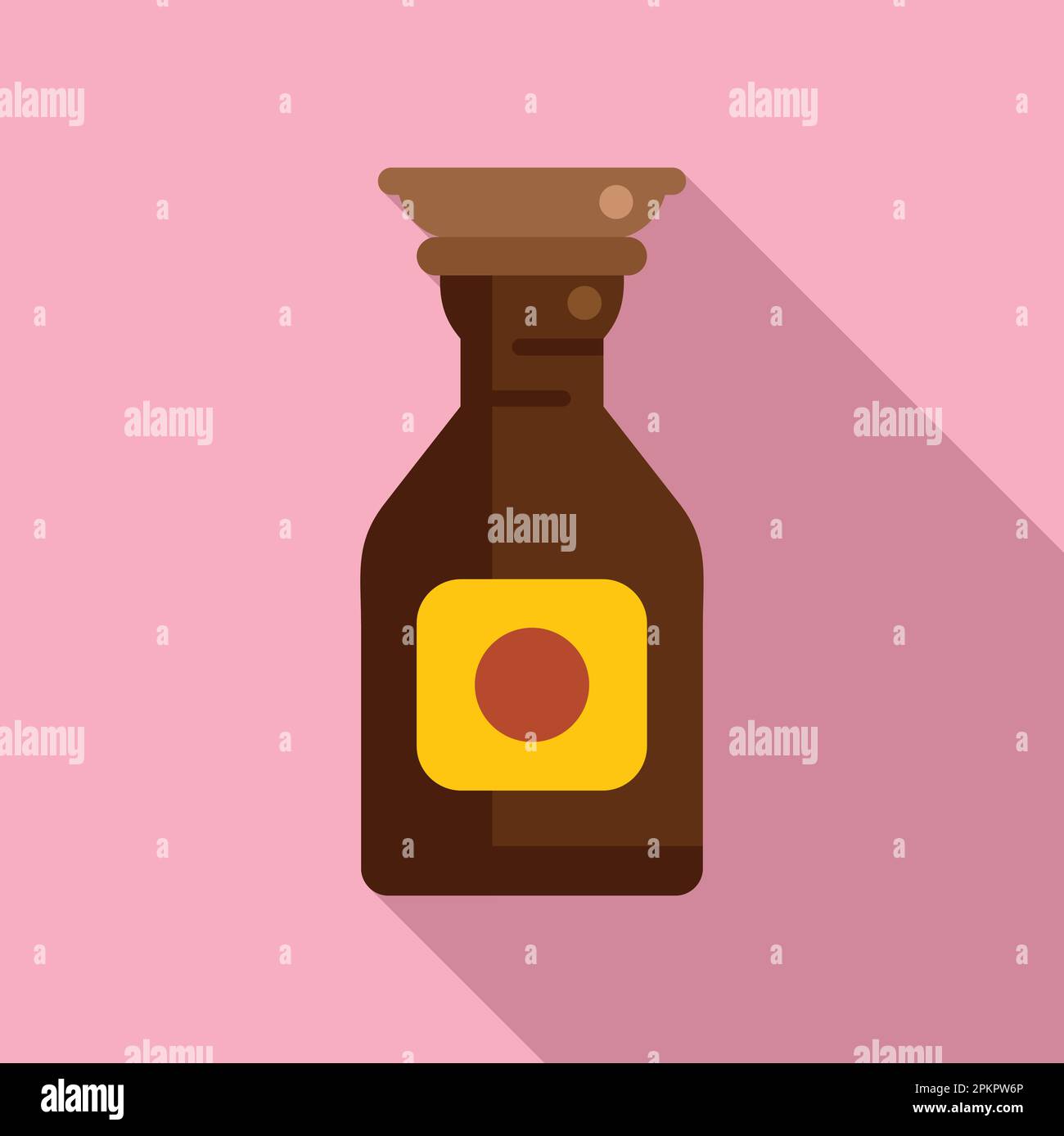 Asian soy sauce icon flat vector. Japan food. Sushi menu Stock Vector Image & Art - Alamy