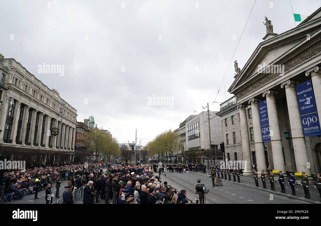 Capt Austin Doyle reads the Proclamation of Independence during a ...