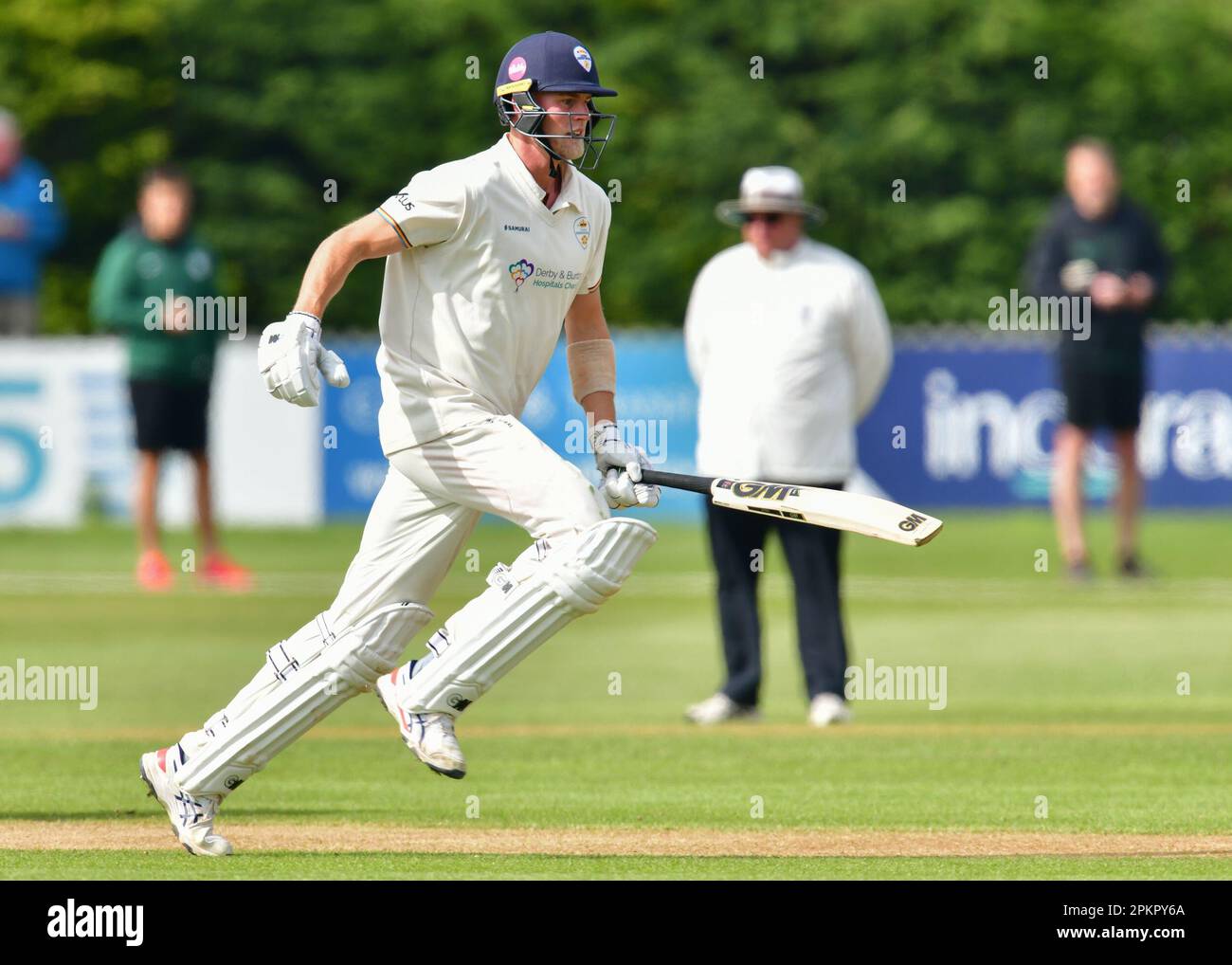 Zak chappell run derbyshire ccc hi-res stock photography and images - Alamy
