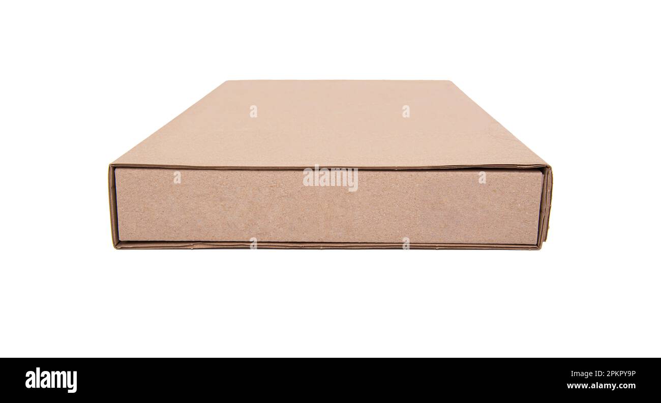 Cardboard mail box isolated Stock Photo - Alamy