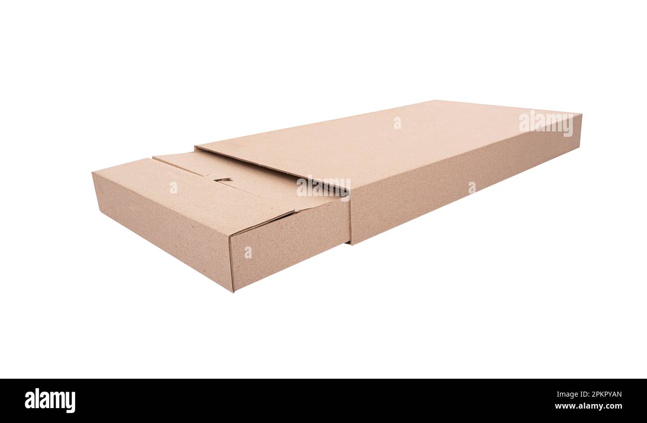 Cardboard mail box isolated Stock Photo - Alamy