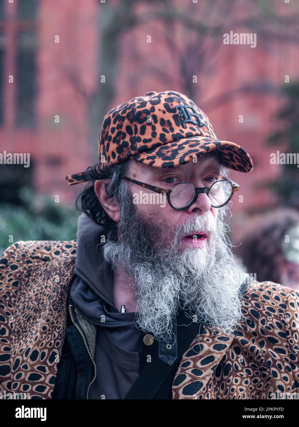 New York, New York, USA. 8th Apr, 2023. Guerrilla THeater performing ...