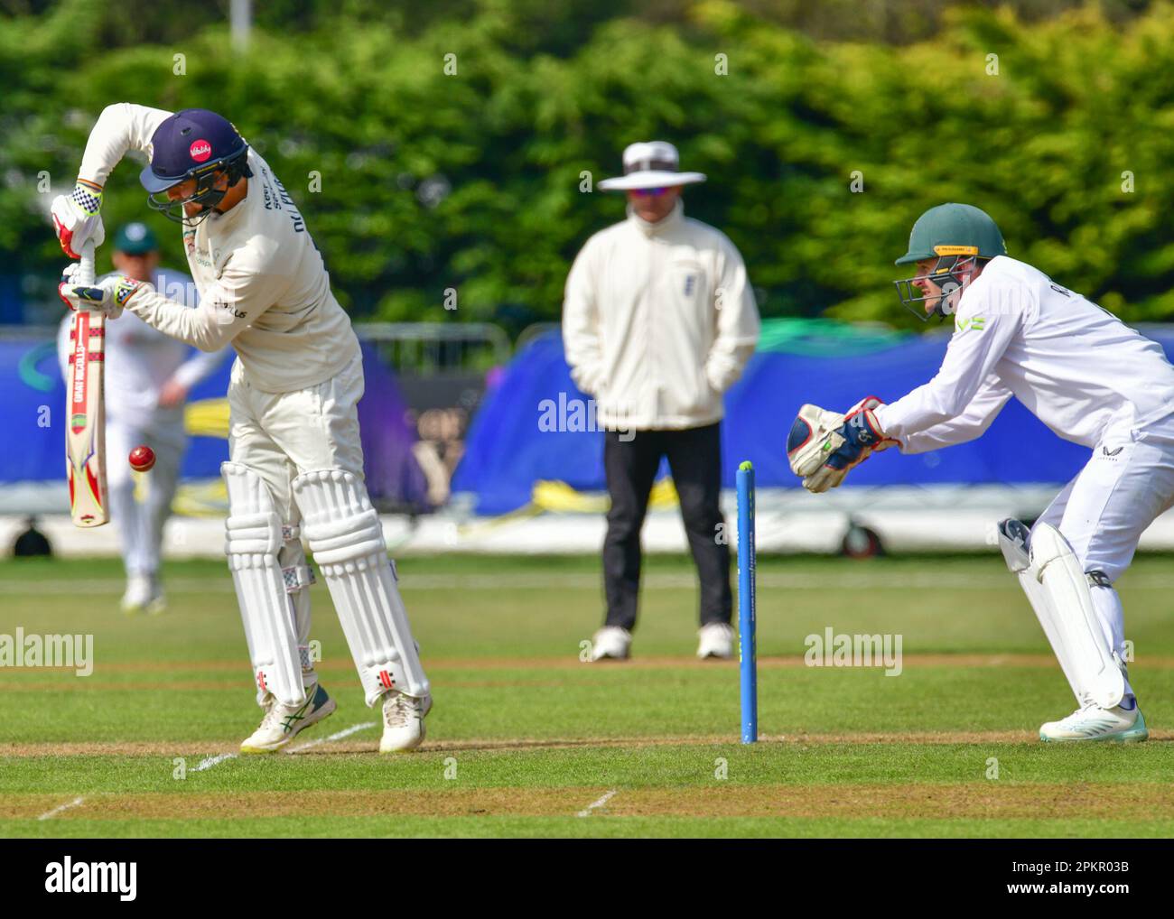 Pictured leus du plooy derbyshire ccc batting hi-res stock photography ...