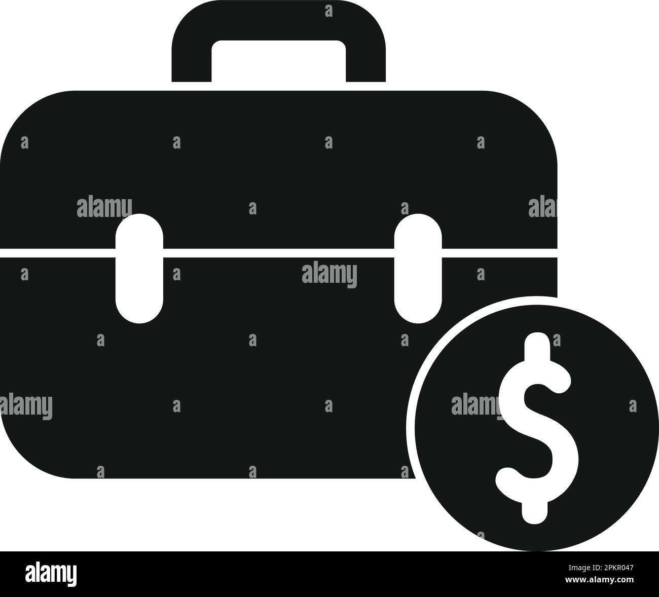 Bank money bag icon simple vector. Global finance. Coin banking Stock ...