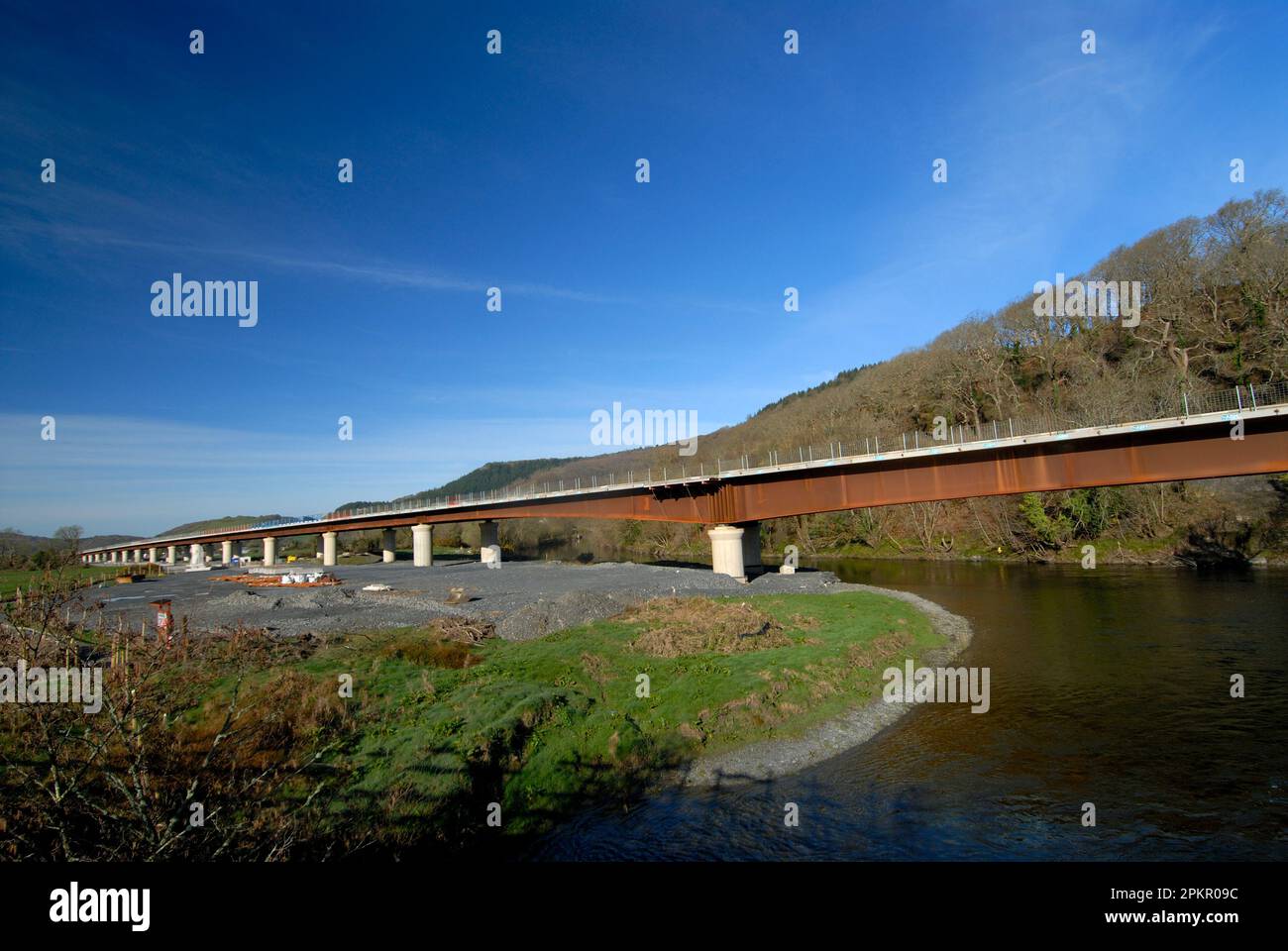 The New Dyfi Bridge crossing the Afon Dyfi Stock Photo - Alamy