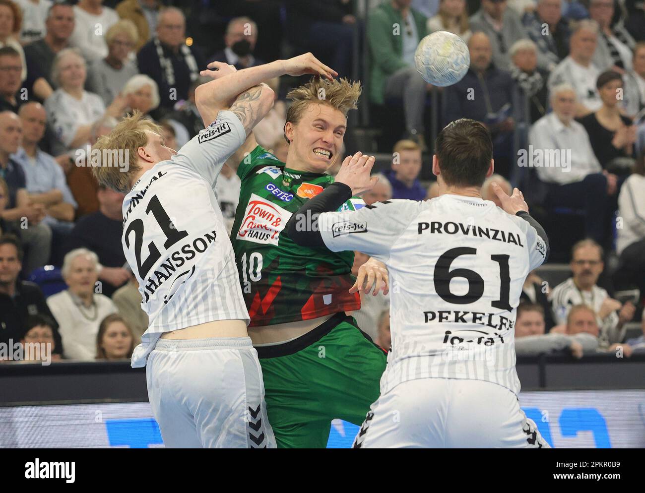 Keel, Deutschland. 09th Apr, 2023. firo: 04/09/2023 handball, first ...