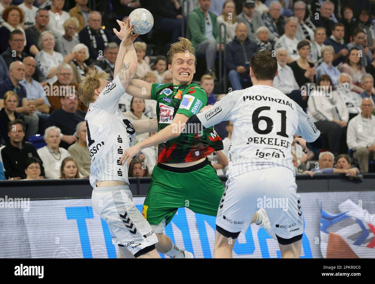 Keel, Deutschland. 09th Apr, 2023. firo: 04/09/2023 handball, first ...