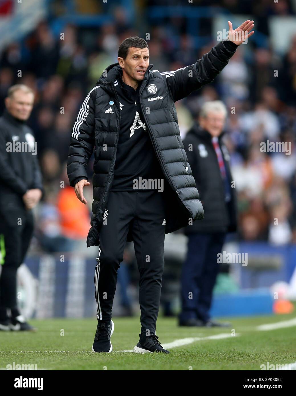 Leeds United Manager, Javi Gracia, looks on during the Premier League ...