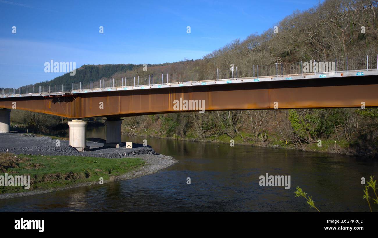 The New Dyfi Bridge crossing the Afon Dyfi Stock Photo - Alamy