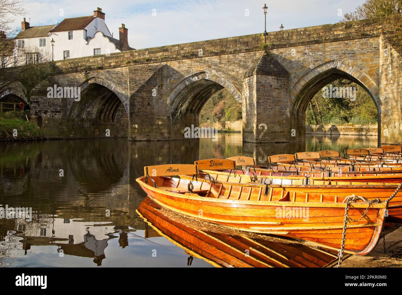 Elvet Bridge is a grade one listed medieval arched masonry structure ...