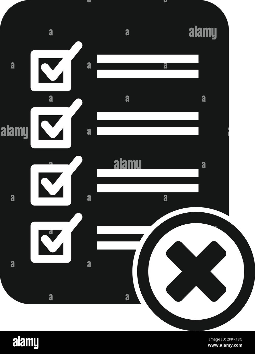 Blacklist icon simple vector. Business data. People stamp Stock Vector ...