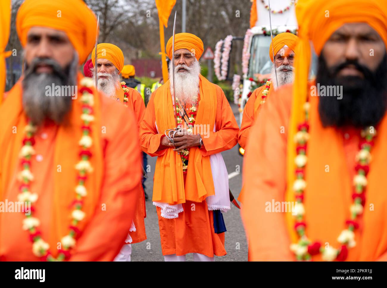 People taking part in the annual procession in Glasgow as part of the ...
