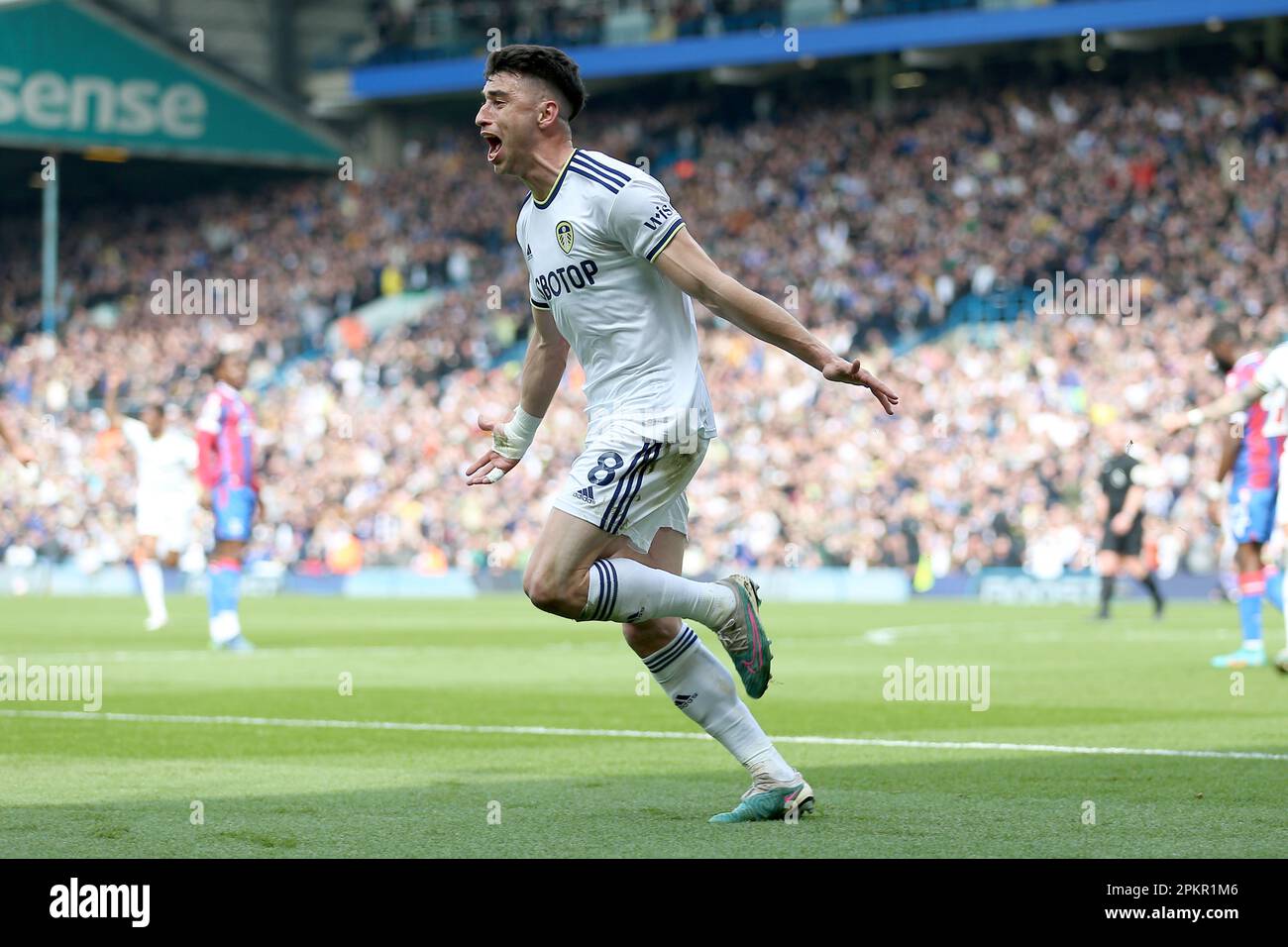 Leeds United’s Marc Roca celebrates their sides first goal scored by ...