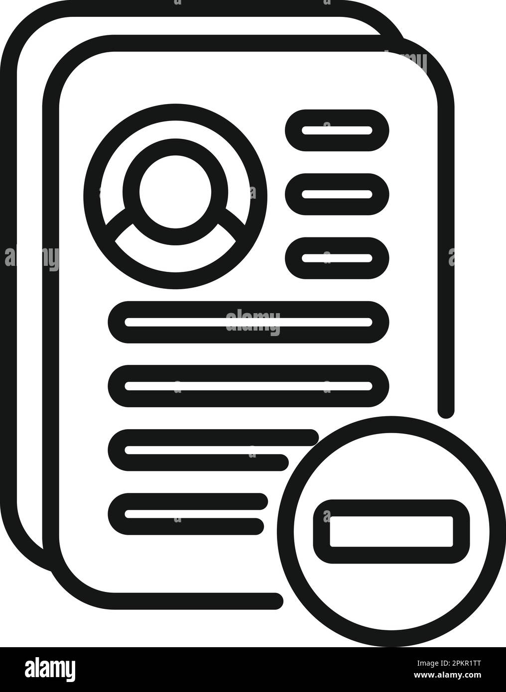 Ban account icon outline vector. Digital user. Data art Stock Vector ...