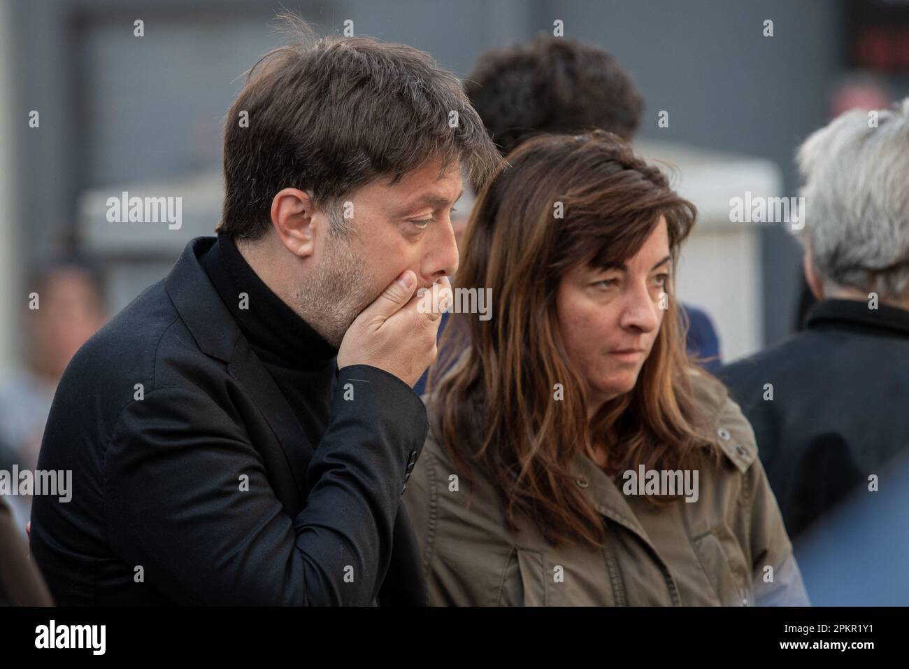 Marseille, France. 09th Apr, 2023. Benoit Payan (Mayor of Marseille) at ...