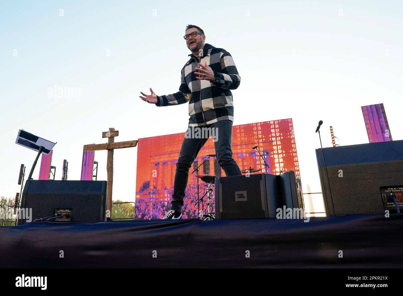 National Community Church lead pastor Dr. Mark Batterson speaks during ...