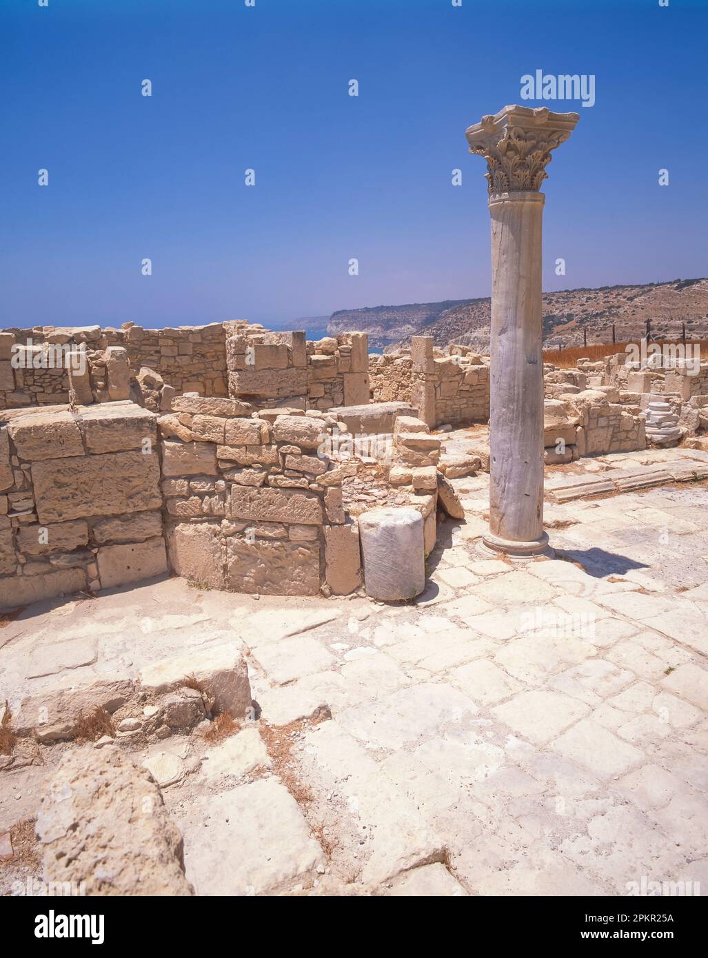 The ruins of the Kourion archaeological site at the ancient 1000BC ...