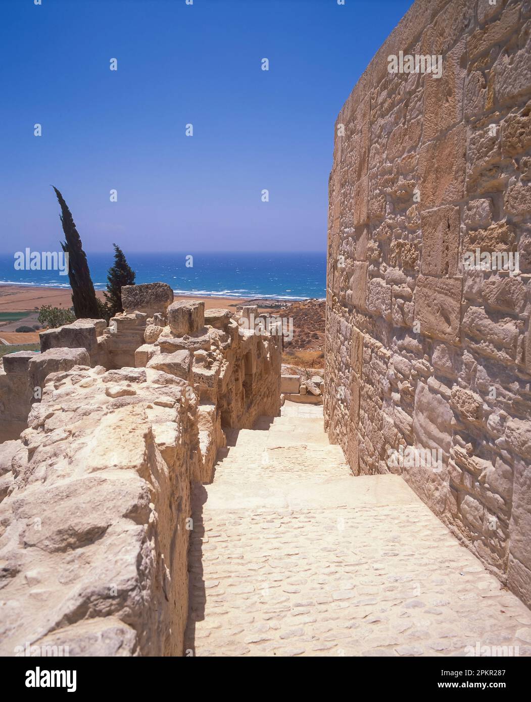 The ruins of the Kourion archaeological site at the ancient 1000BC ...