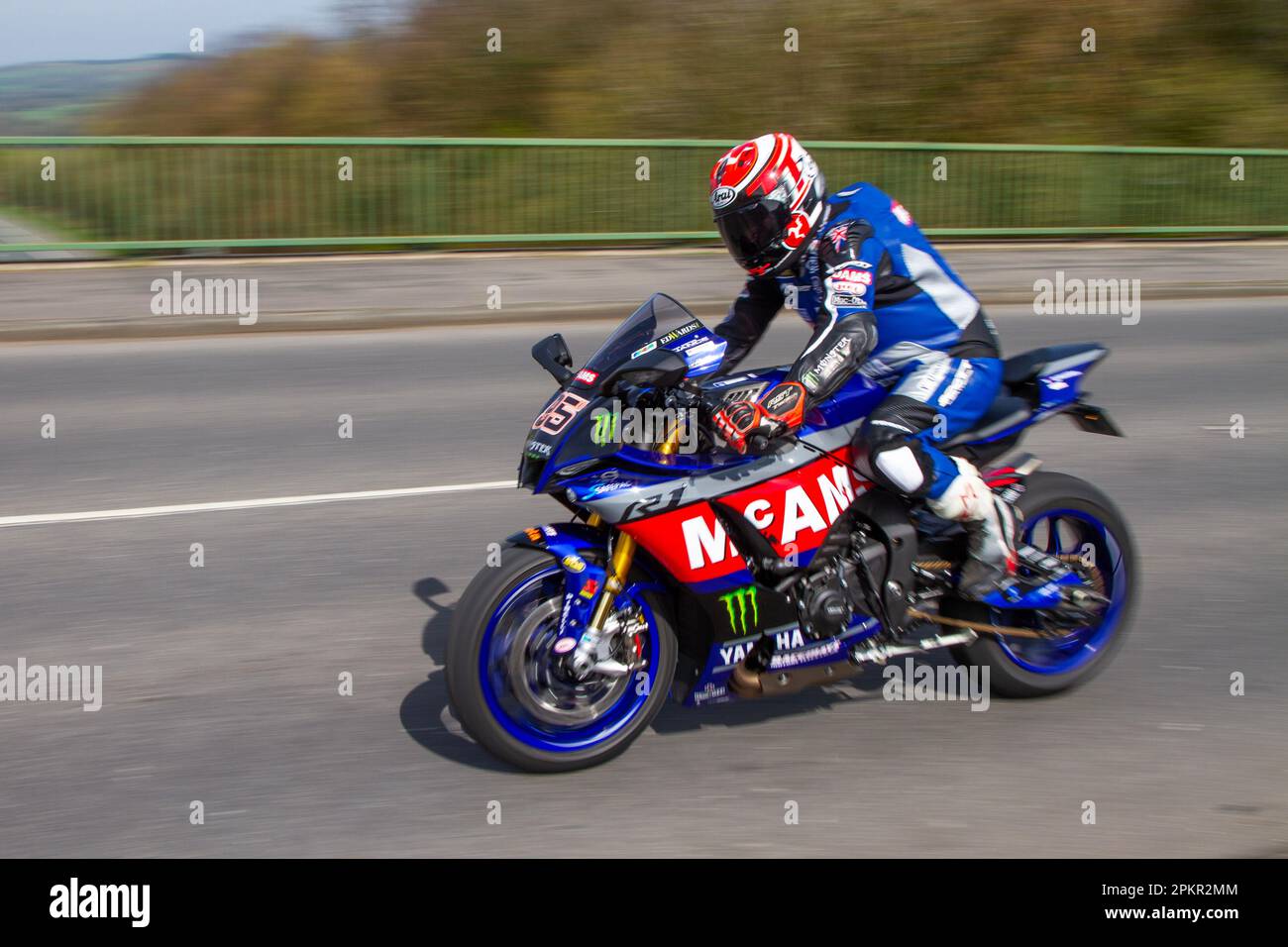 2022 Blue Yamaha Yzf R1 21 (Yzf1000) Inline Four LC 4T EU5 Motorcycle ...