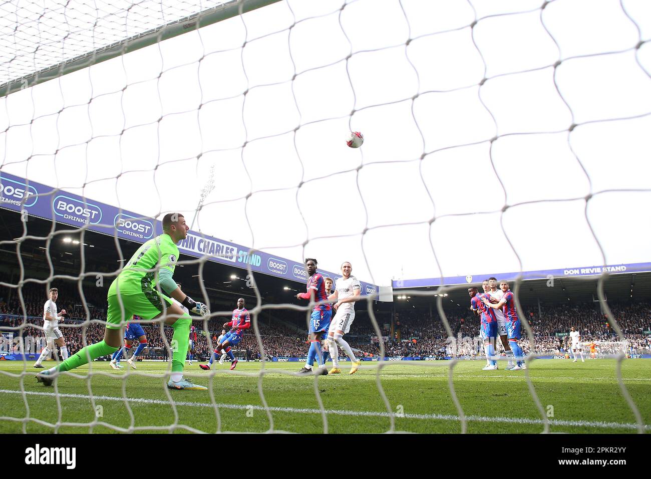 Leeds United’s Patrick Bamford scores their sides first goal during the ...