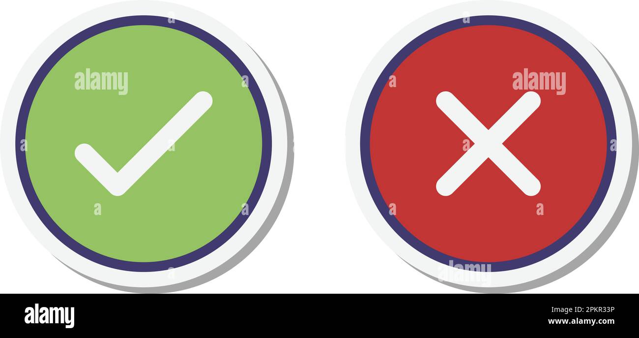 Wrong answer vector vectors hi-res stock photography and images - Alamy