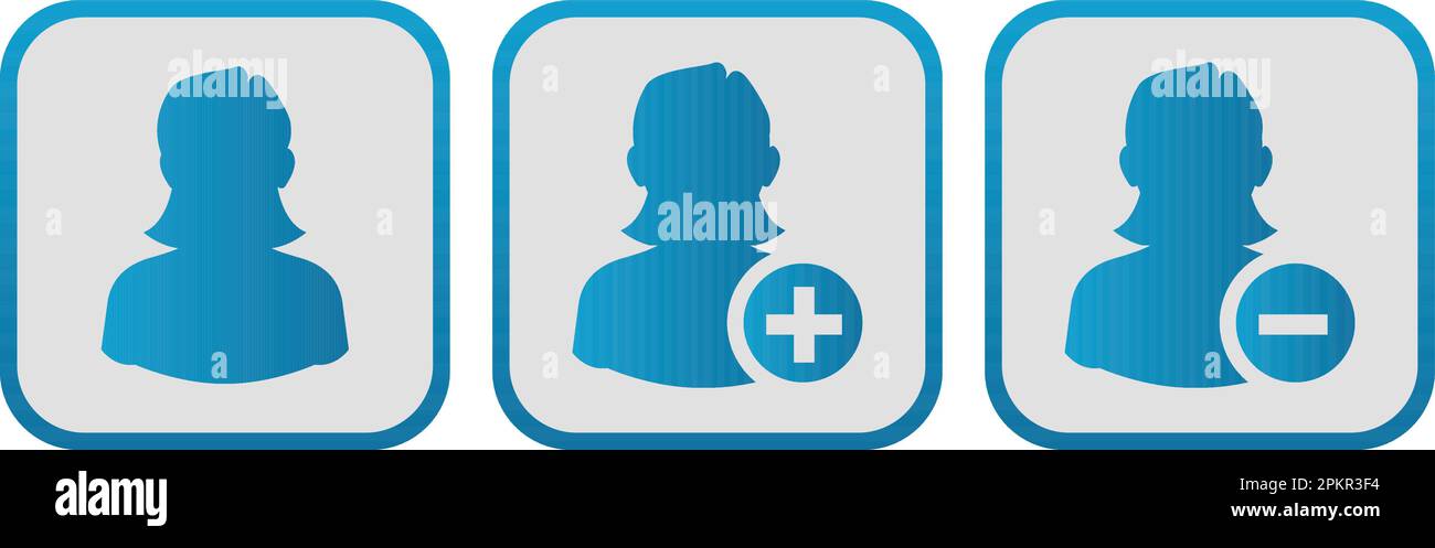 blue profile ladies icon set vector design Stock Vector Image & Art - Alamy